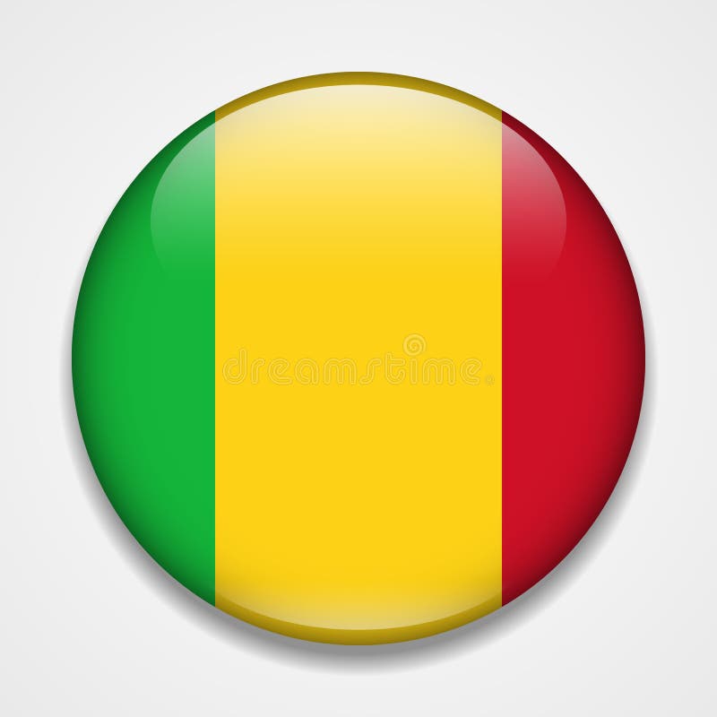 Round Flag of Mali stock illustration. Illustration of state - 4849816
