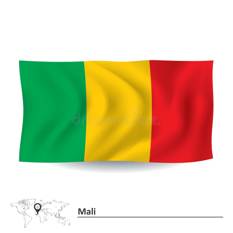 Flag of Mali stock vector. Illustration of nation, icon - 125151859