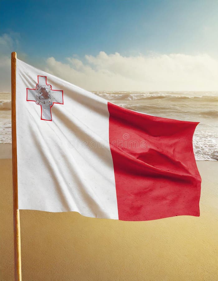 Flag of Malta stock illustration. Illustration of nationalism - 307756747