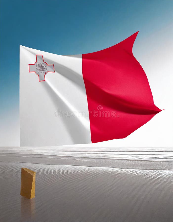 Flag of Malta stock illustration. Illustration of european - 307755087