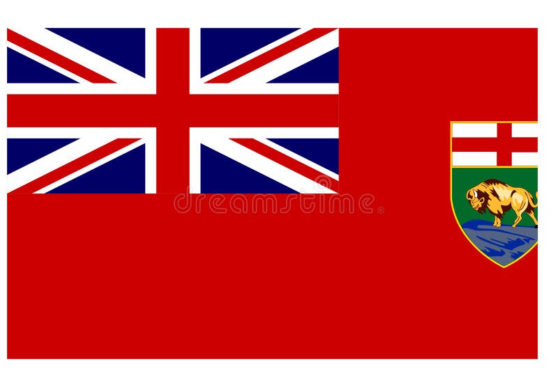 Manitoba Canada Heart Flag. MB Canadian Love Shape Province Flag ...
