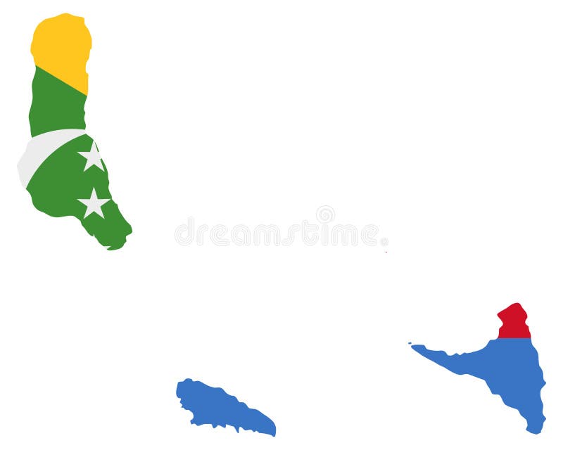Flag and Map of the Comoros Stock Vector - Illustration of colors ...