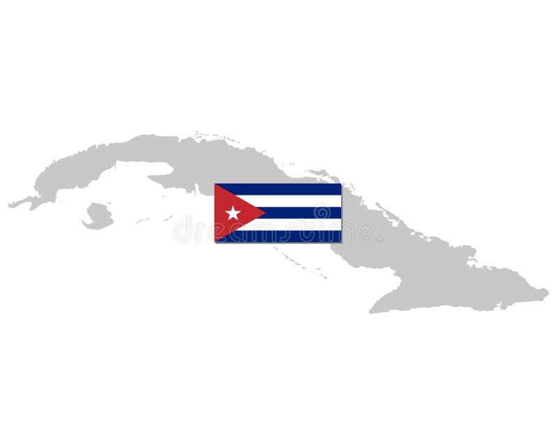 Flag and map of Cuba stock vector. Illustration of tourism - 164808458