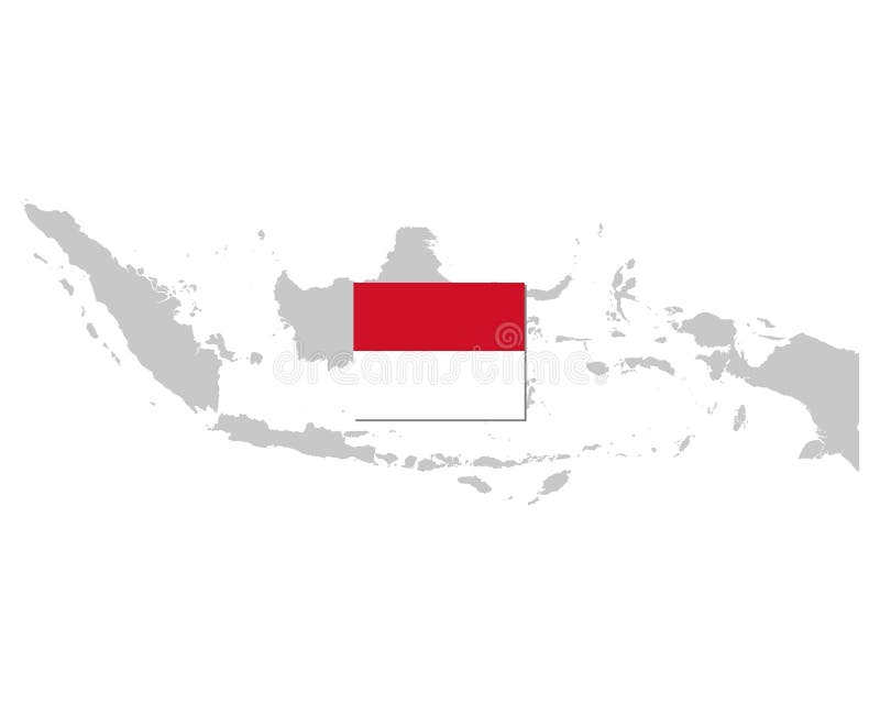 Flag and map of Indonesia stock vector. Illustration of vector - 173111517