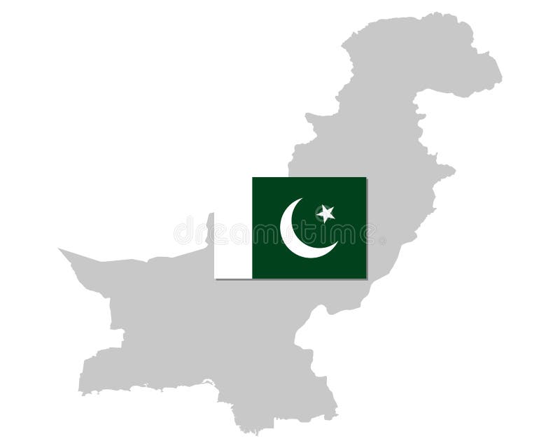 Flag and map of Pakistan stock vector. Illustration of travel - 179978438