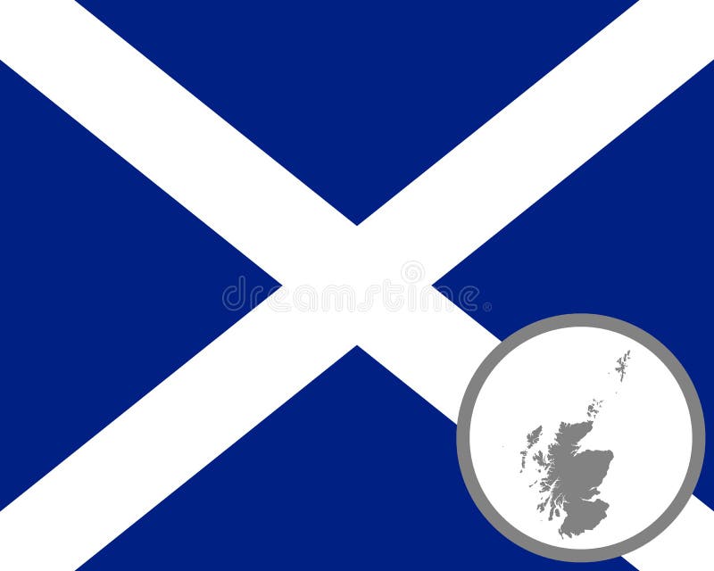 Flag and map of Scotland stock vector. Illustration of tourism - 166013377