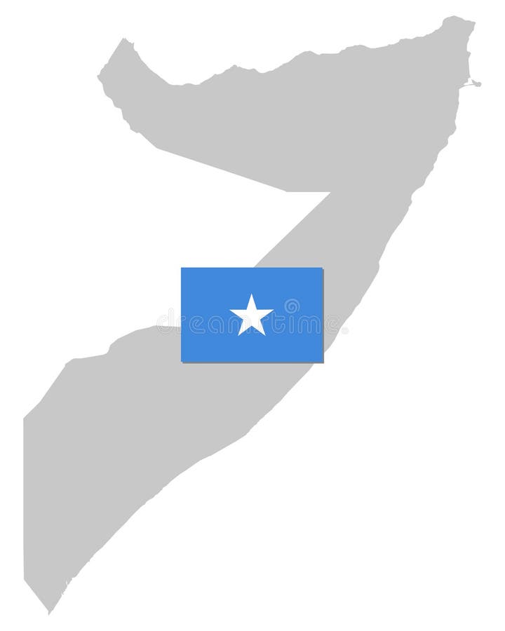 Flag and map of Somalia stock vector. Illustration of tourism - 174651608