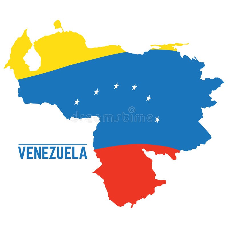 Flag and map of Venezuela stock vector. Illustration of cartography ...