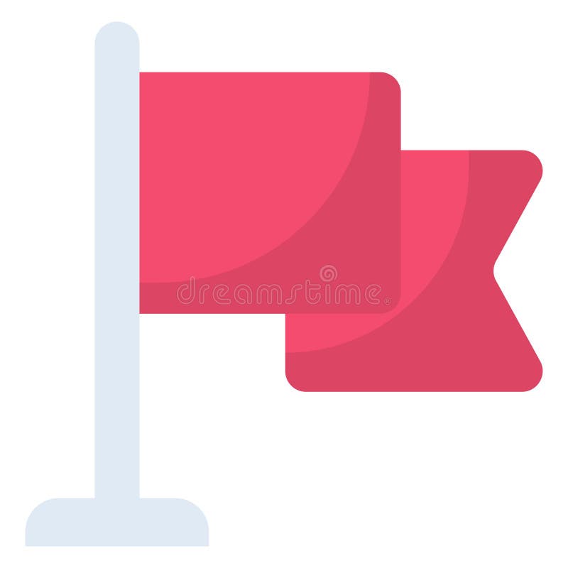 Flag, marker flat icon stock vector. Illustration of country - 259971573