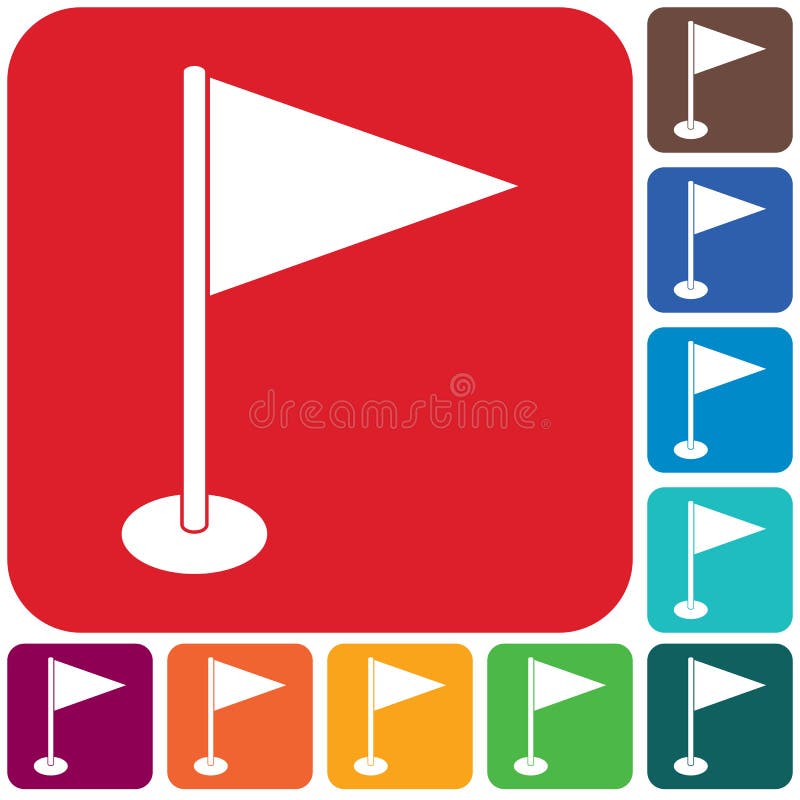 Flag marker icon stock vector. Illustration of badge - 131334158