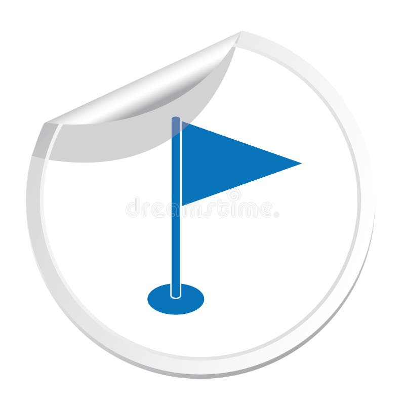 Flag icon. Location marker stock vector. Illustration of icon - 89693614