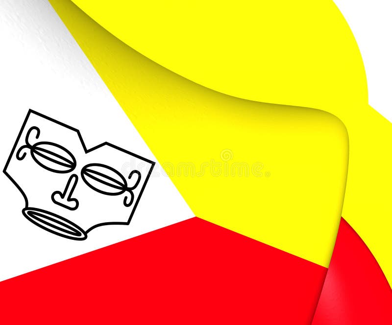 Flag of Marquesas Islands, French Polynesia. Stock Illustration ...