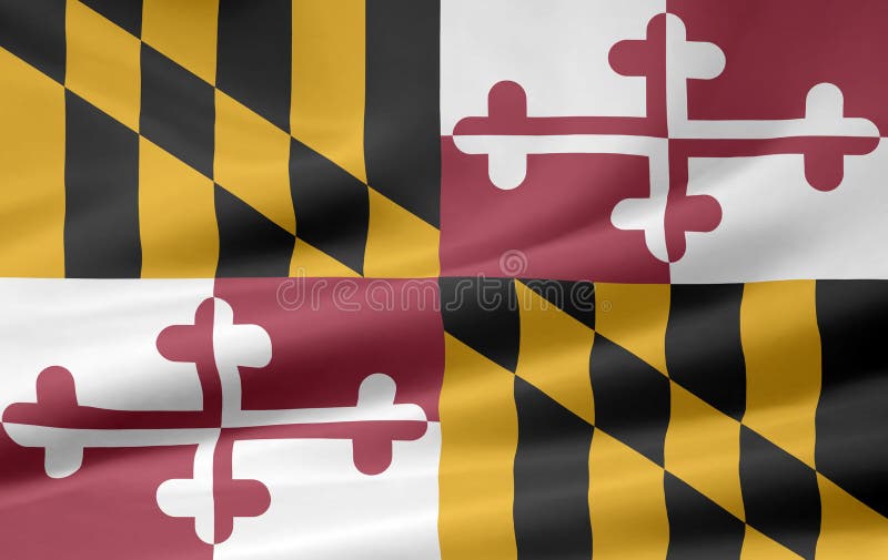 Maryland State Shape Flag Stock Illustrations – 306 Maryland State ...