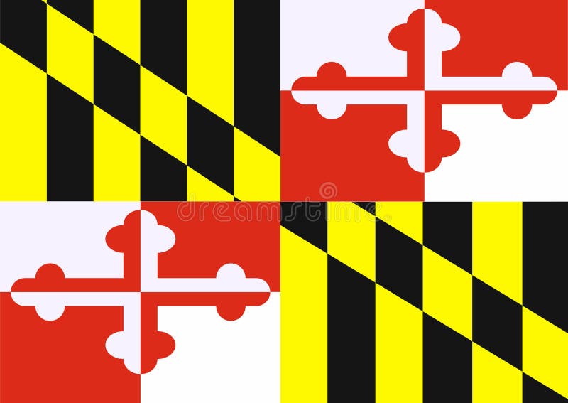 Maryland State Shape Flag Vector Stock Illustrations – 212 Maryland ...
