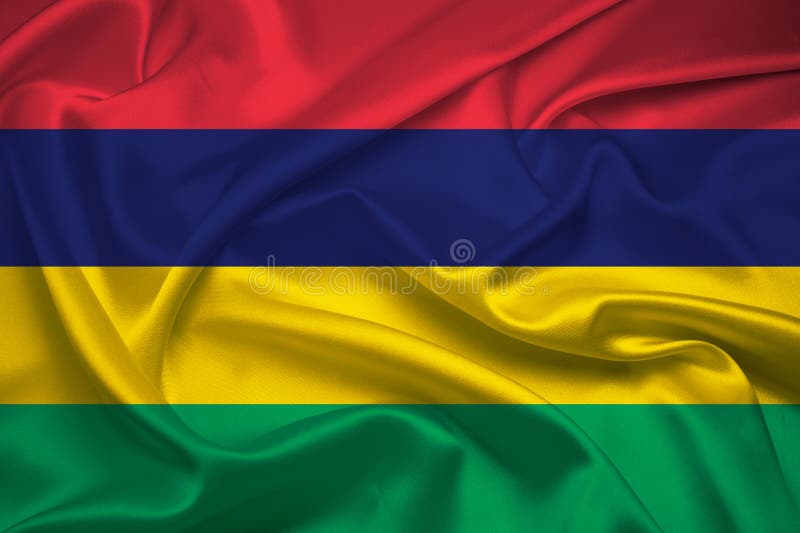 Flag of Mauritius, Mauritius Flag, National Flag of Mauritius. Fabric ...