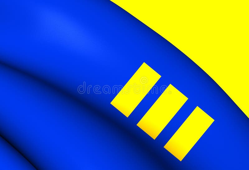 Flag of Meijel, Netherlands. Stock Illustration - Illustration of full ...