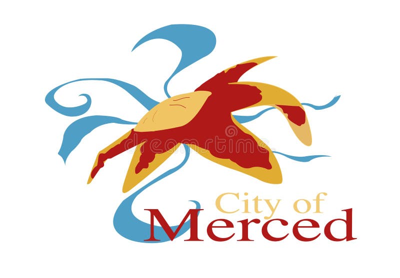 Flag of Merced City California Stock Vector - Illustration of american ...