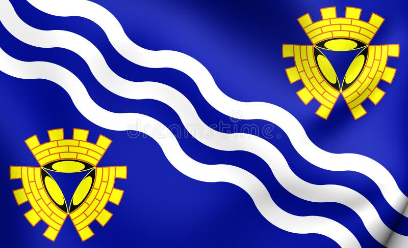 Merseyside Flag, United Kingdom Stock Vector - Illustration of british ...