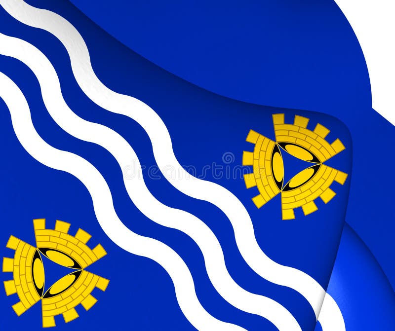 Merseyside County Coat of Arms, England. Stock Illustration ...