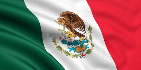 Flag of Mexico stock illustration. Illustration of national - 4991504