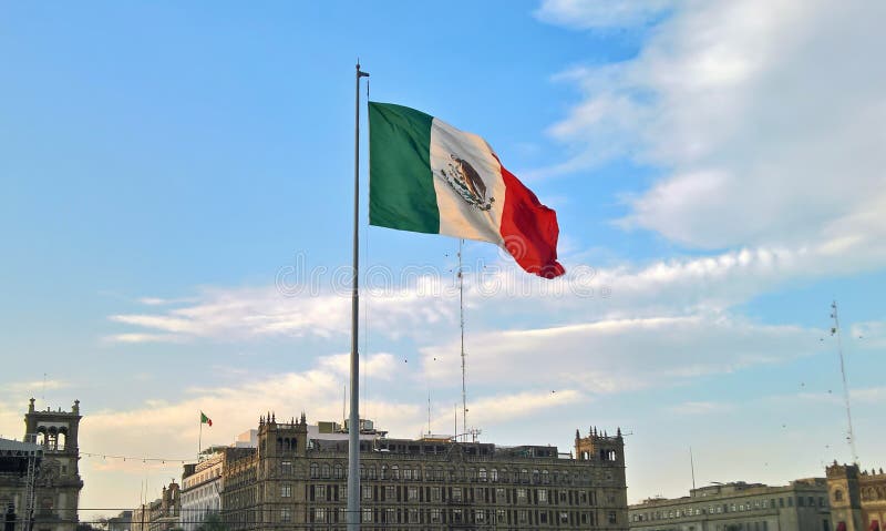 The flag of Mexico stock photo. Image of patriotism - 140889570