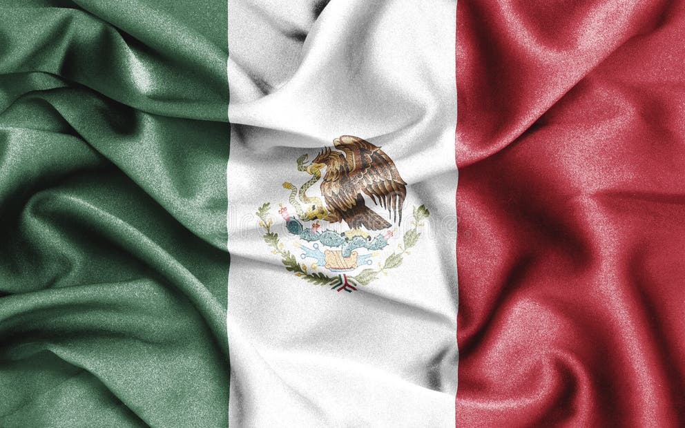 Flag of Mexico. Ruffled Flag of Mexico Stock Photo - Image of patriot ...