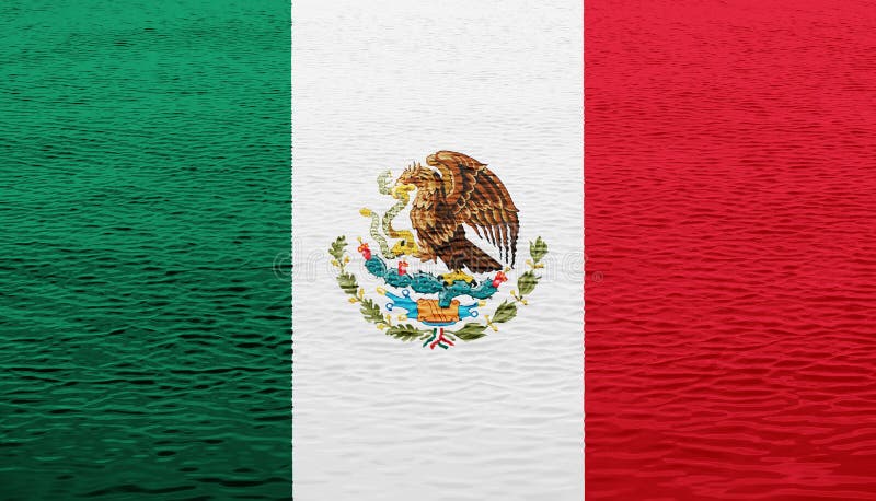 Flag of Mexico on a Textured Background. Concept Collage Stock Photo ...