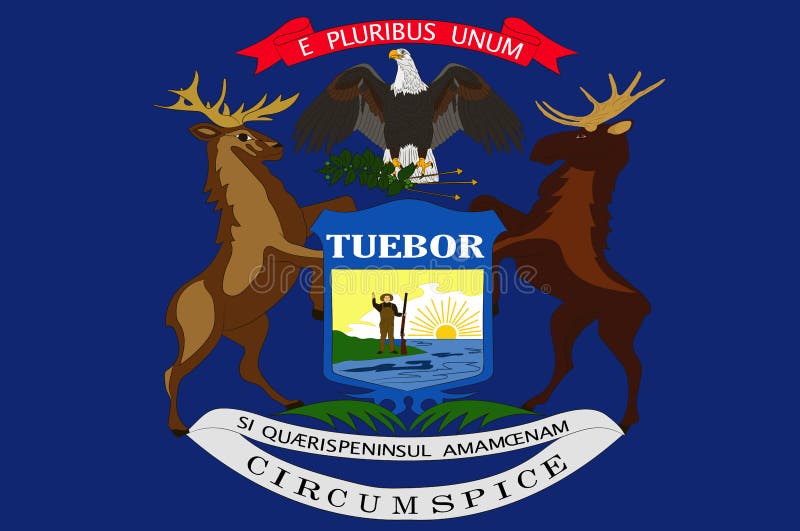 Michigan Crest Stock Illustrations – 23 Michigan Crest Stock ...