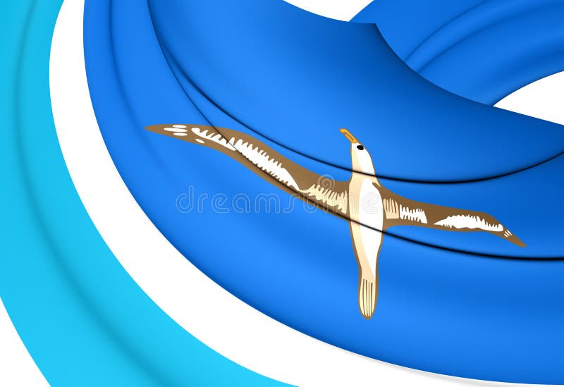 Flag of the Midway Islands stock illustration. Illustration of isle ...