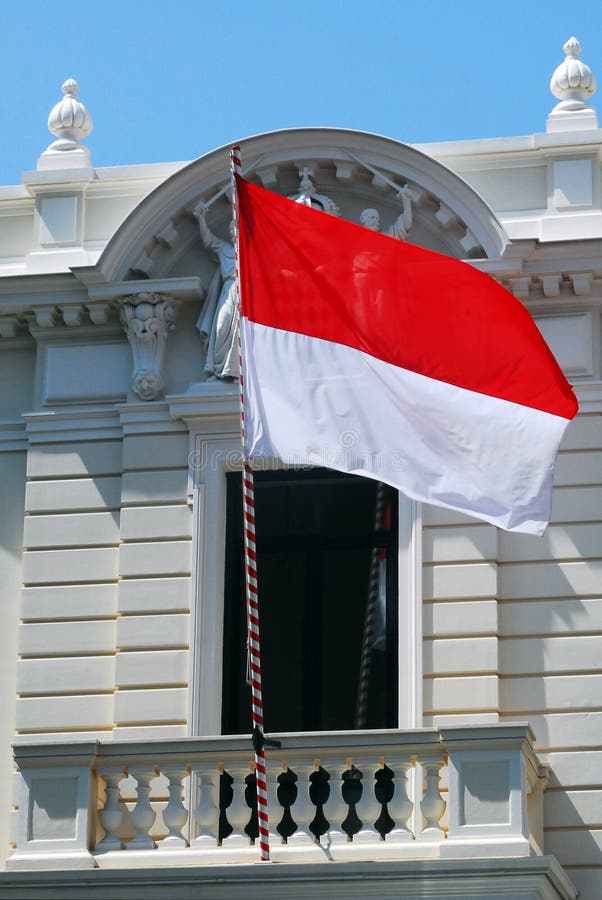 The flag of Monaco stock image. Image of famous, destination - 25384861