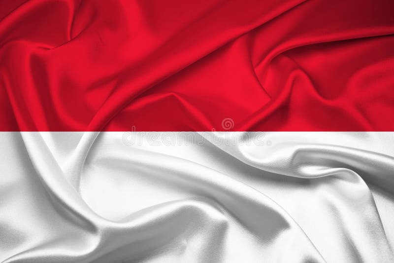 Flag of Monaco, Monaco Flag, National Flag of Monaco. Fabric Flag of ...