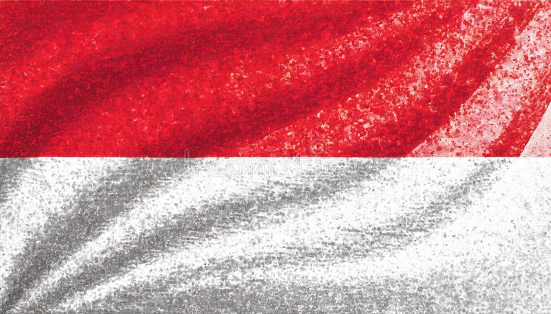 Monaco Flag Waving on the Wind Stock Illustration - Illustration of ...