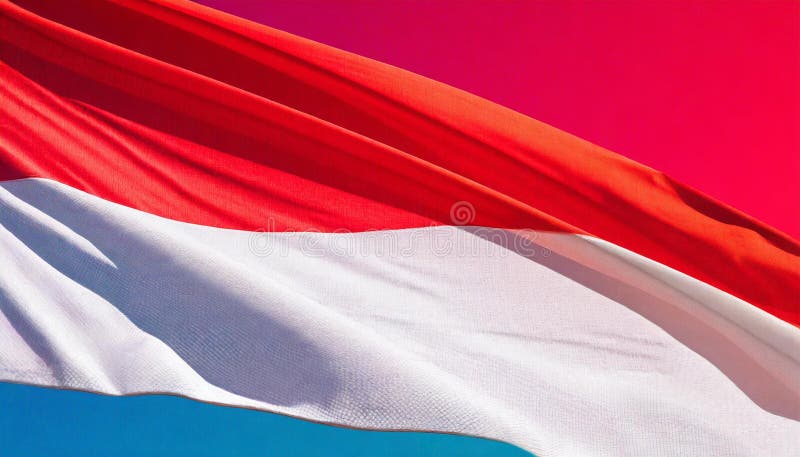 Monaco Flag Waving on the Wind Stock Illustration - Illustration of ...
