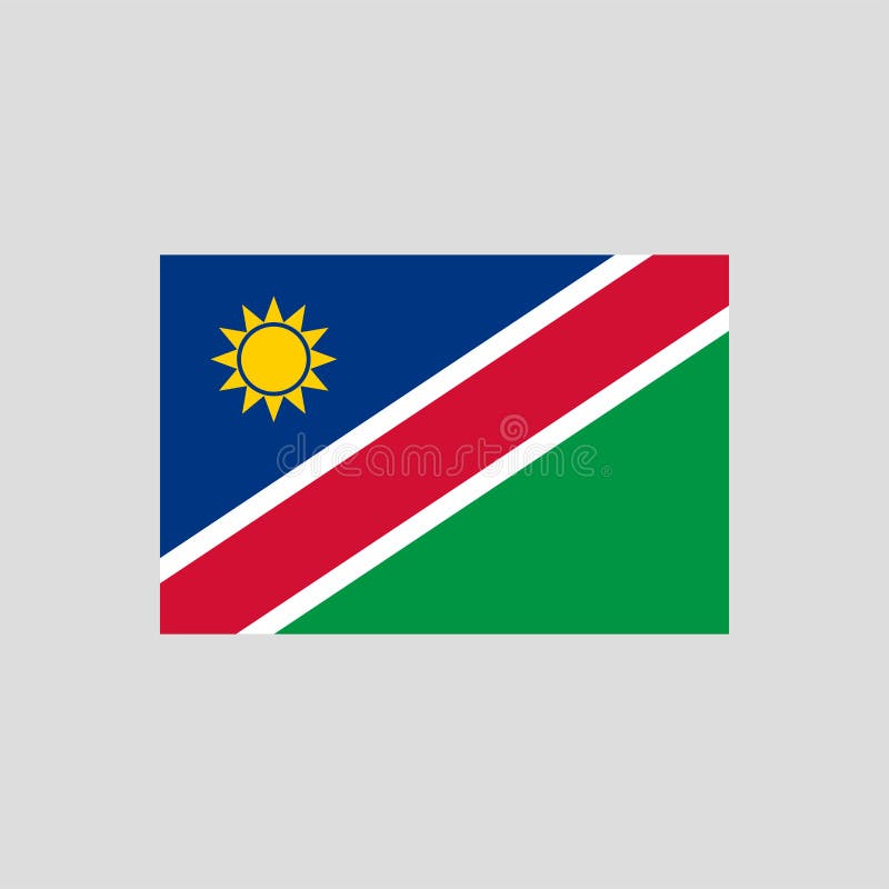 Flag of Namibia Color Line Element. Vector Element for Web Page Stock ...