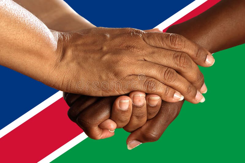 Flag of Namibia , Intergration of a Multicultural Group of Young People ...