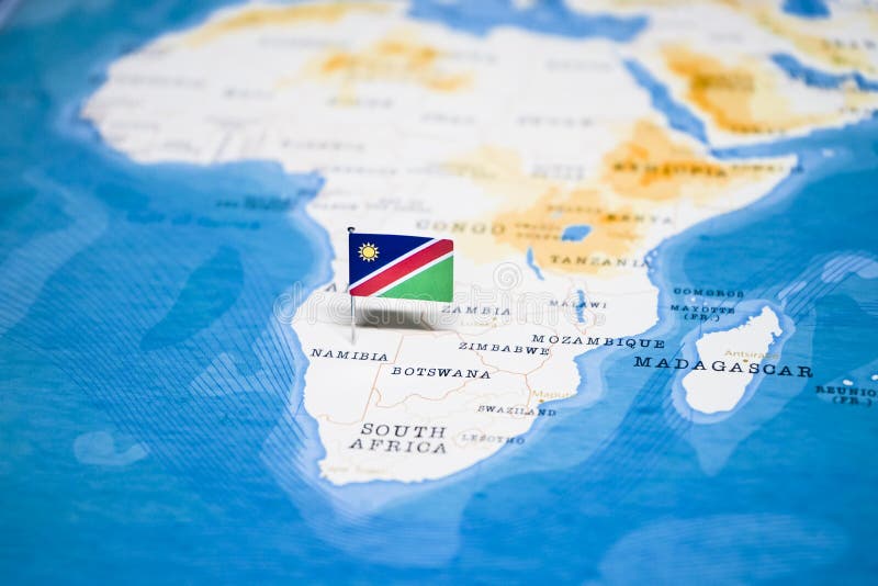namibia on world map