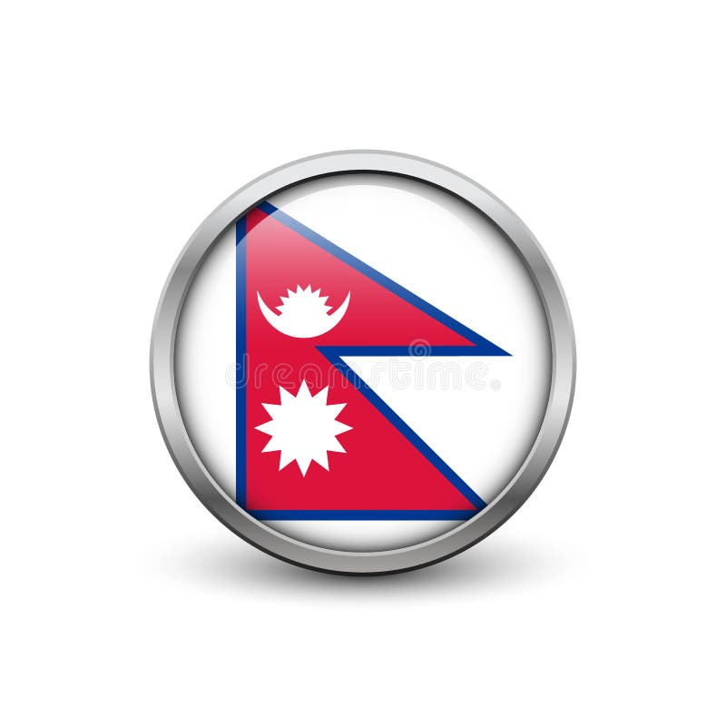 Flag of Nepal stock vector. Illustration of frame, internet - 89567745