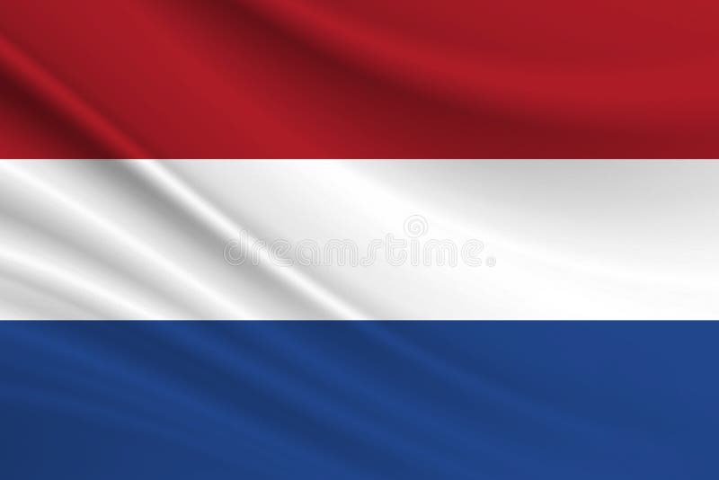 Flag of Netherlands. Fabric Texture of the Flag of Netherlands Stock ...
