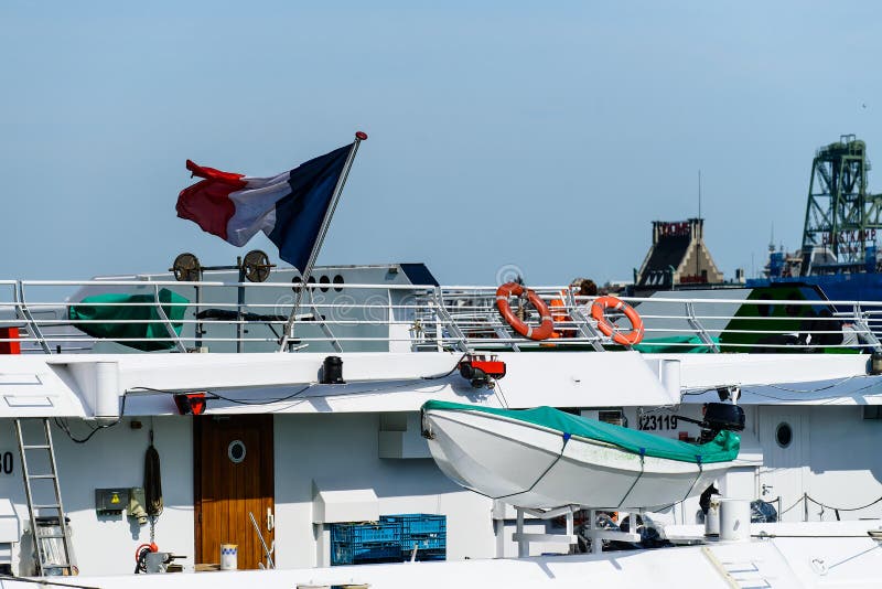 Flag of the Netherlands on the Ship, Symbol of Holland, the Concept of ...