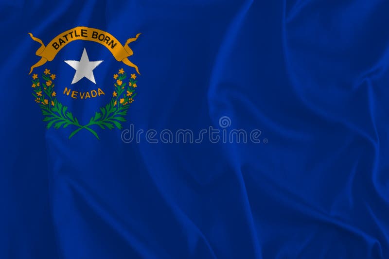 Flag of Nevada Background, Silver State Stock Illustration ...