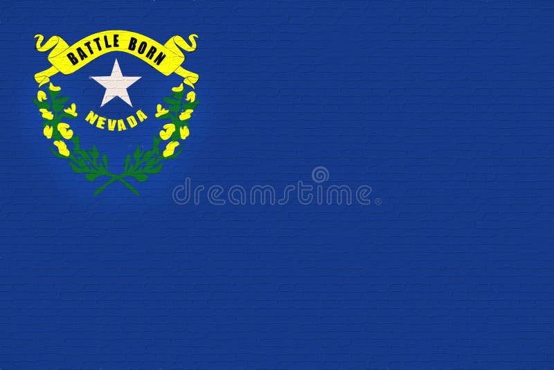 Flag of Nevada Wall stock illustration. Illustration of nevada - 94130993