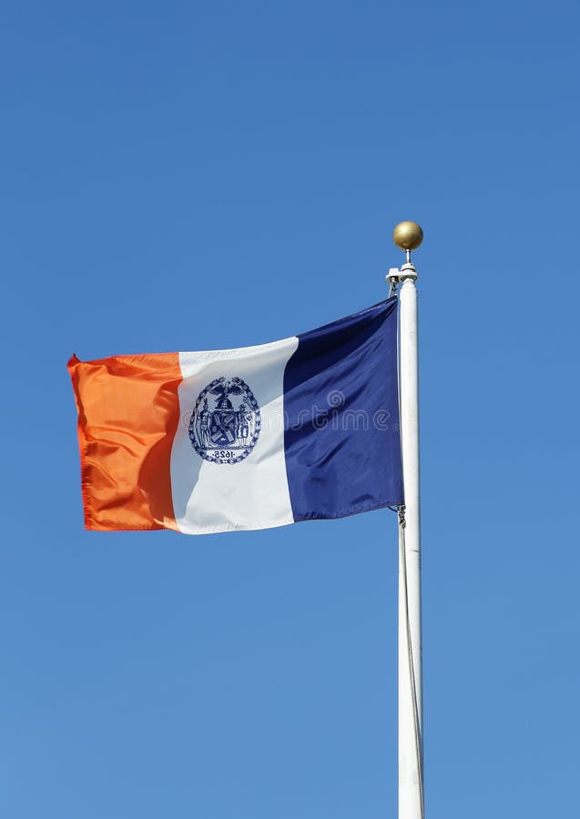 Flag of New York City stock photo. Image of significance - 33982780