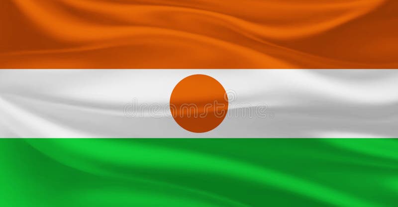 Flag of Niger Flying in the Air 7 Stock Illustration - Illustration of ...