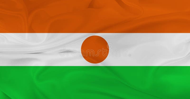Flag of Niger Flying in the Air 4 Stock Illustration - Illustration of ...