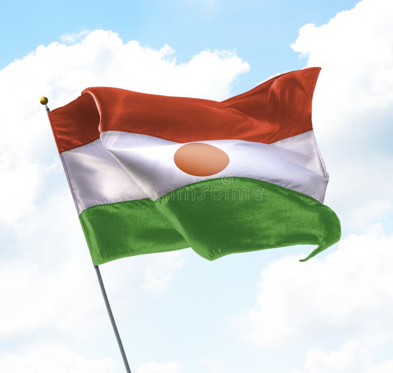Flag of Niger stock image. Image of freedom, niamey, independence ...