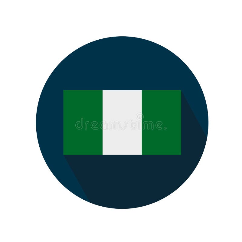 Nigeria Icon Vector Sign and Symbol Isolated on White Background Stock ...