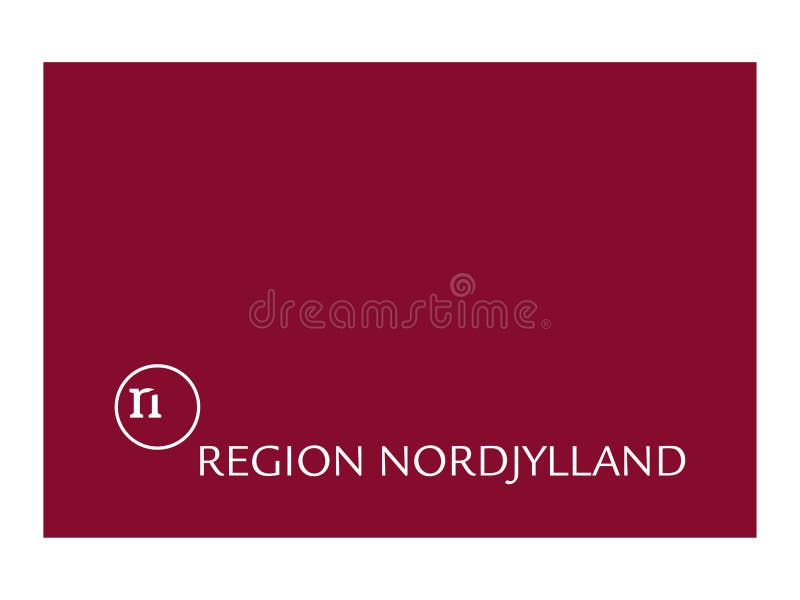 Flag of Nordjylland stock vector. Illustration of syddanmark - 176289382