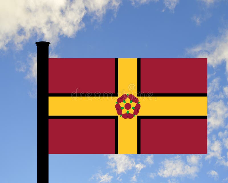 Flag of Northamptonshire stock vector. Illustration of emblem - 348707751