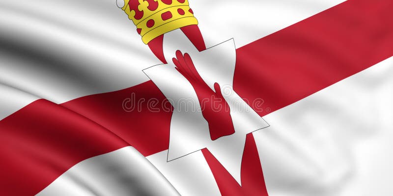 Flag of Northern Ireland stock illustration. Illustration of national ...
