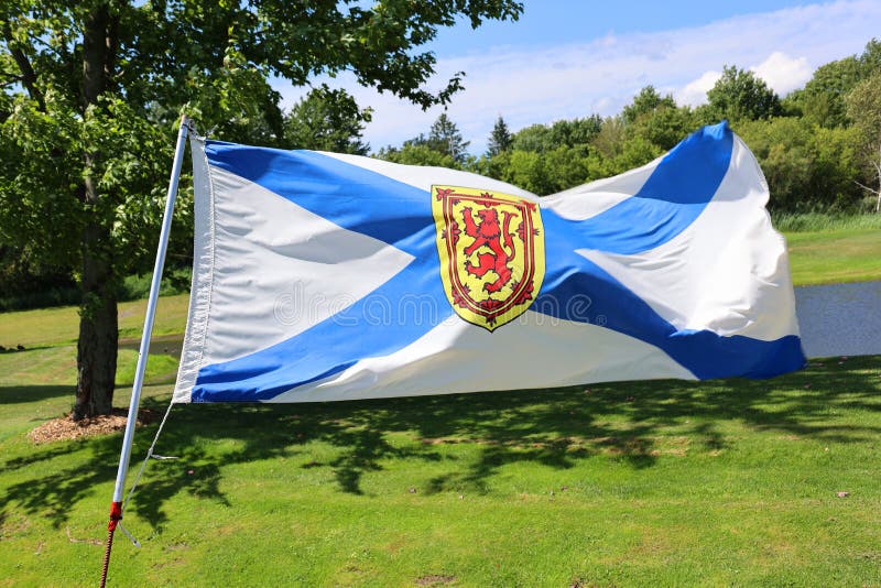 Flag of Nova Scotia stock image. Image of graphic, national - 227363571